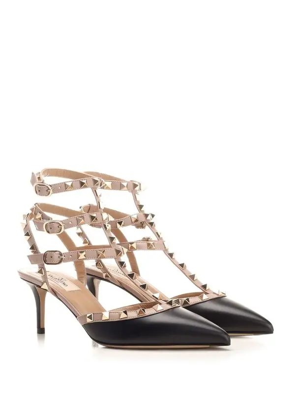 Valentino Garavani Rockstud Pumps With Ankle Strap