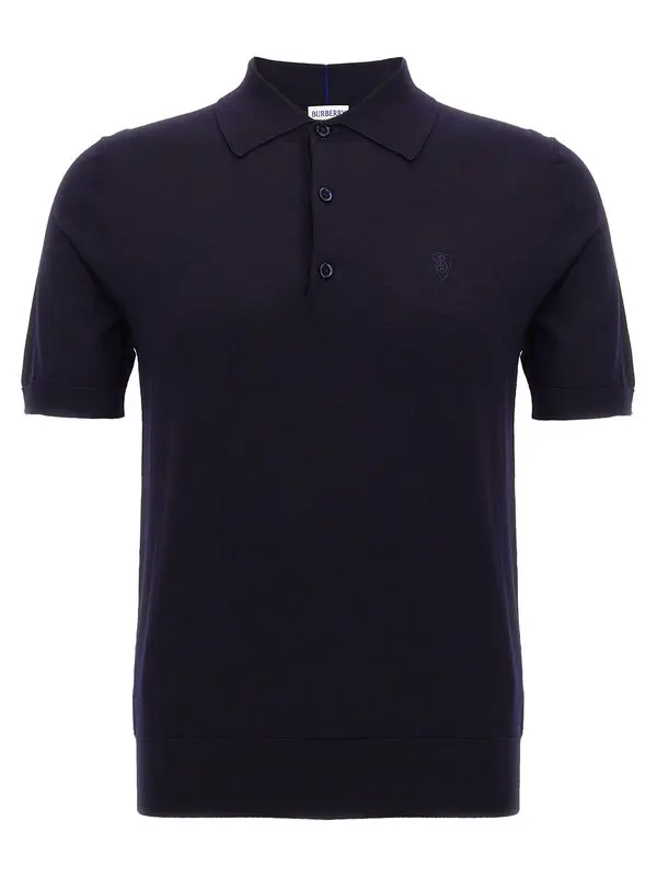 Burberry Wool Polo Shirt - Blue
