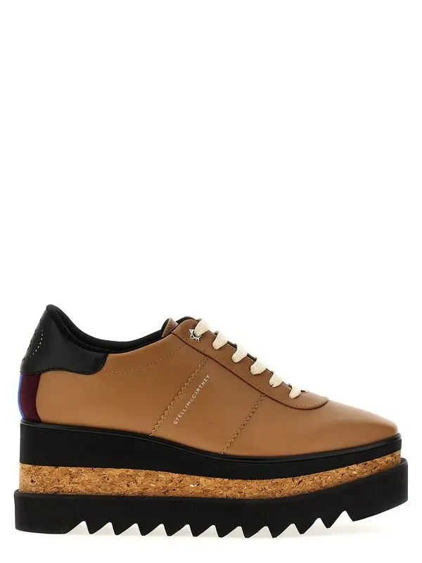 Stella McCartney Sneak-elyse Alter Mat Wedge Lace-up - Brown