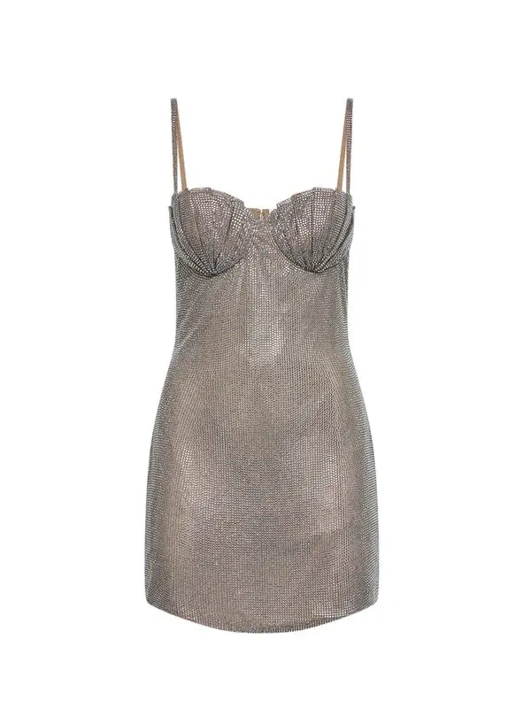 Giuseppe Di Morabito Crystal Embellished Bustier Mini Dress
