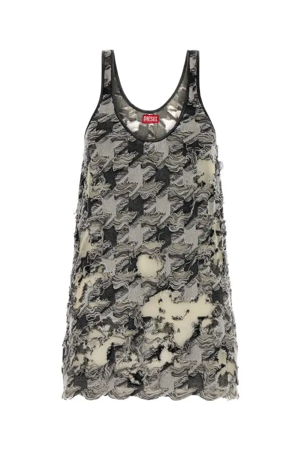 DIESEL® Cotton Blend Mini Dress - Multicolor