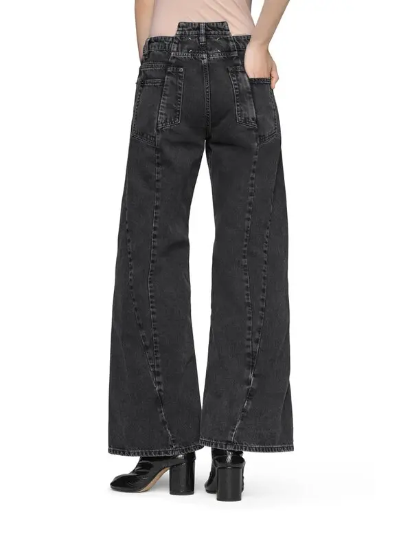 MAISON MARGIELA Asymmetric Wide-leg Jeans