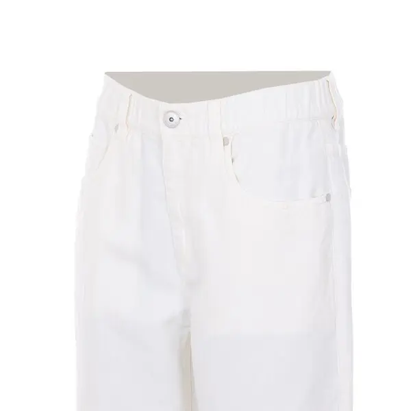 Brunello Cucinelli High-waisted Wide Leg Jeans - White