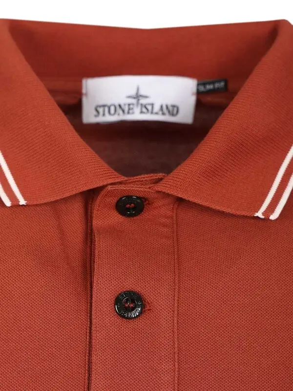 Stone Island Organic Cotton Polo Shirt - Red