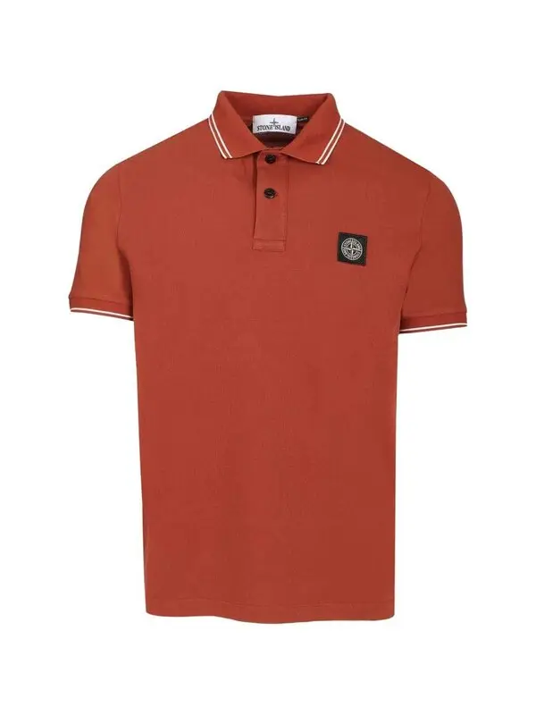 Stone Island Organic Cotton Polo Shirt - Red