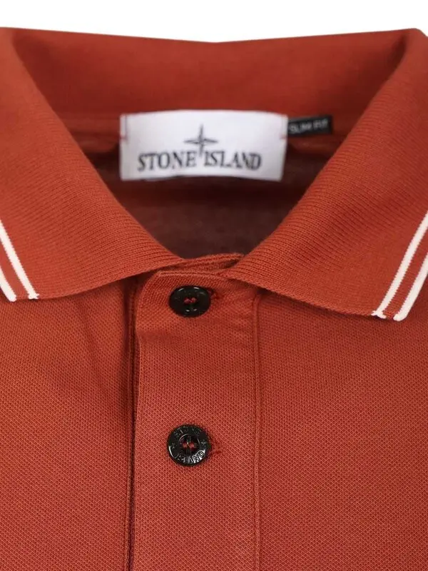 Stone Island Organic Cotton Polo Shirt - Red