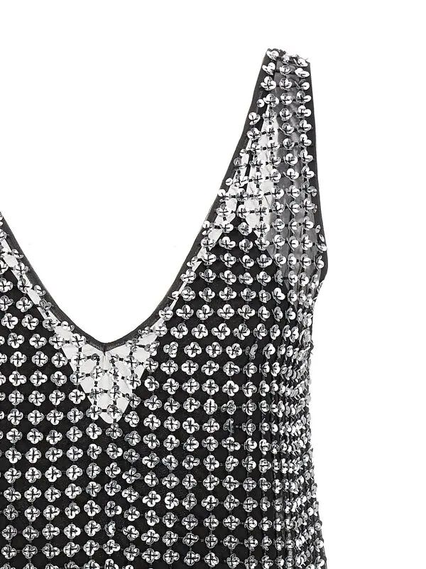 Max Mara Rita Sleeveless Embroidered Organza Minidress