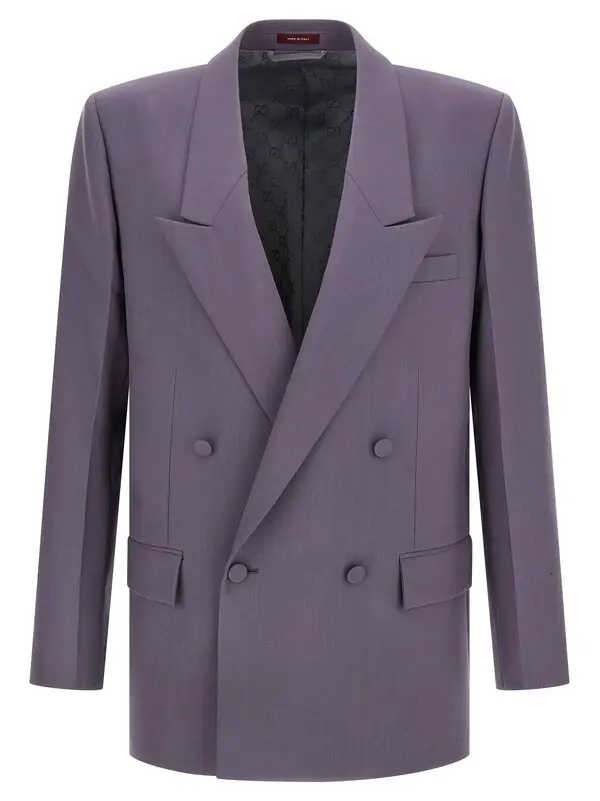 Gucci Double-breasted Wool Blazer