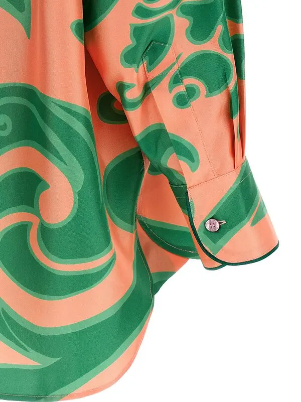 Etro Floral Silk Pajama Shirt