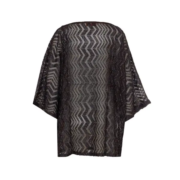 Missoni Viscose Zig Zag Cover-up Kaftan - Brown
