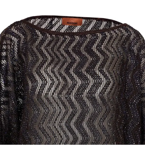 Missoni Viscose Zig Zag Cover-up Kaftan - Brown