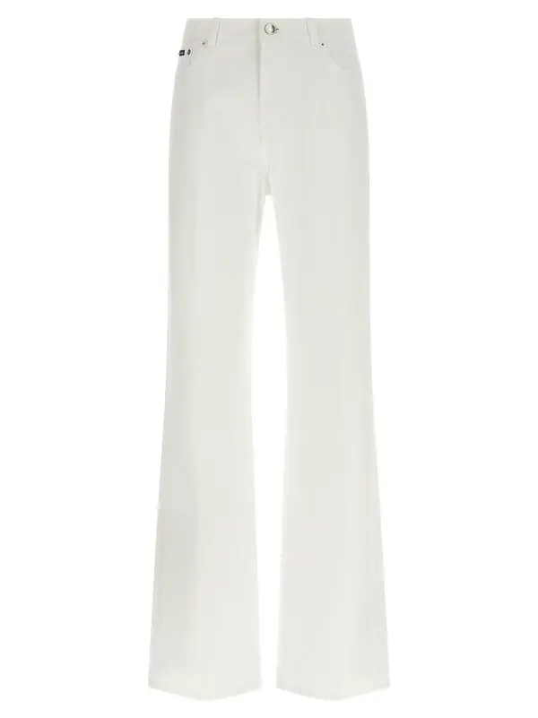 Dolce & Gabbana High-waist Straight-leg Jeans - White