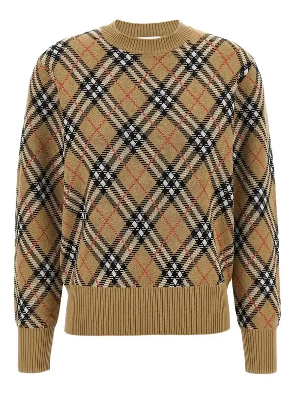 Burberry Check-pattern Wool Sweater - Multicolor