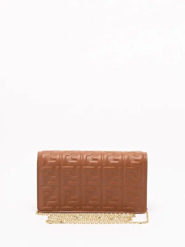 Fendi Baguette Wallet On Chain - Multicolor