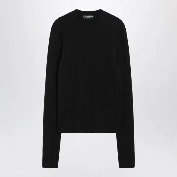 Dolce & Gabbana Ribbed Wool Crewneck Sweater