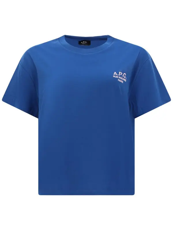 A.p.c. Logo T-shirt - Blue