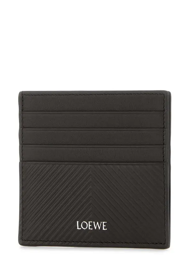 Loewe Graphite Leather Card Holder