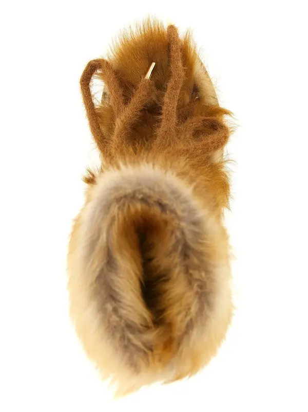 Fendi Apres Chic Sheepskin And Fur Boots