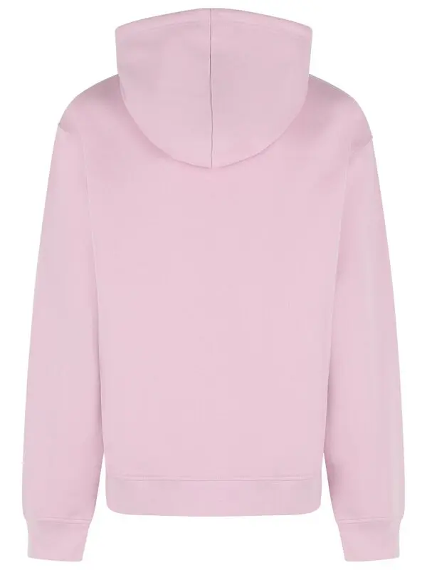Marni Cotton Hooded Sweatshirt With Embroidered Logo - Pink