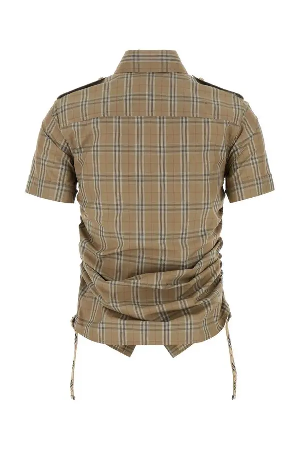 Burberry Embroidered Poplin Shirt - Multicolor
