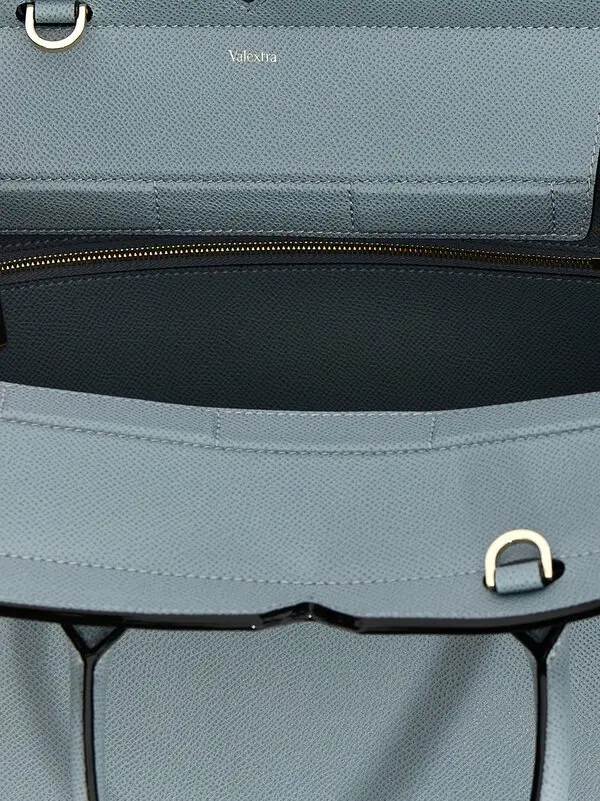 VALEXTRA Milano Medium Handbag - Gray