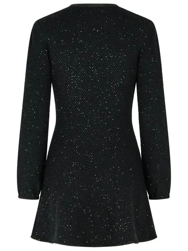 SELF-PORTRAIT Sequin Embellished Cotton Blend Dress