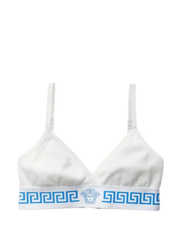Versace Cotton Triangle Bra - Multicolor