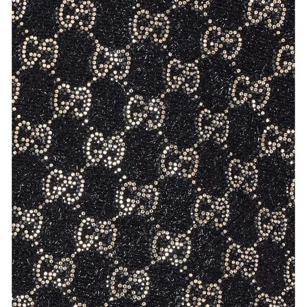Gucci Wool Tweed Lame V-neck Top