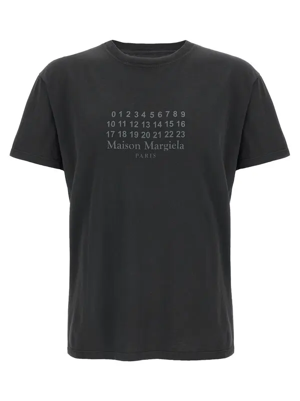 MAISON MARGIELA Numeric Signature " T-shirt - Black