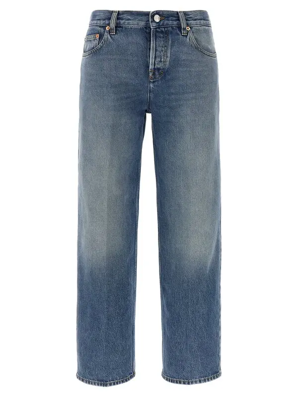 Gucci Straight Leg Jeans - Blue