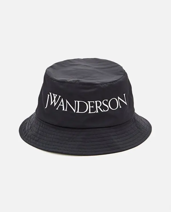 JW Anderson Black Logo Bucket Hat - Multicolor