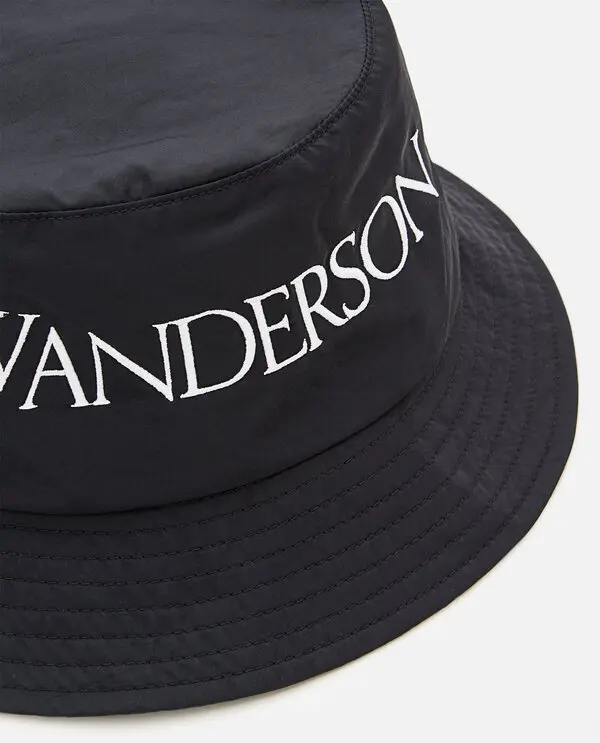 JW Anderson Black Logo Bucket Hat
