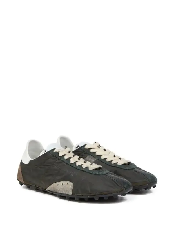 MAISON MARGIELA Nylon And Suede Sprinters Sneakers - Green