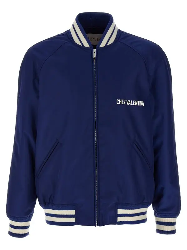 Valentino Garavani Chez Bomber Jacket - Blue
