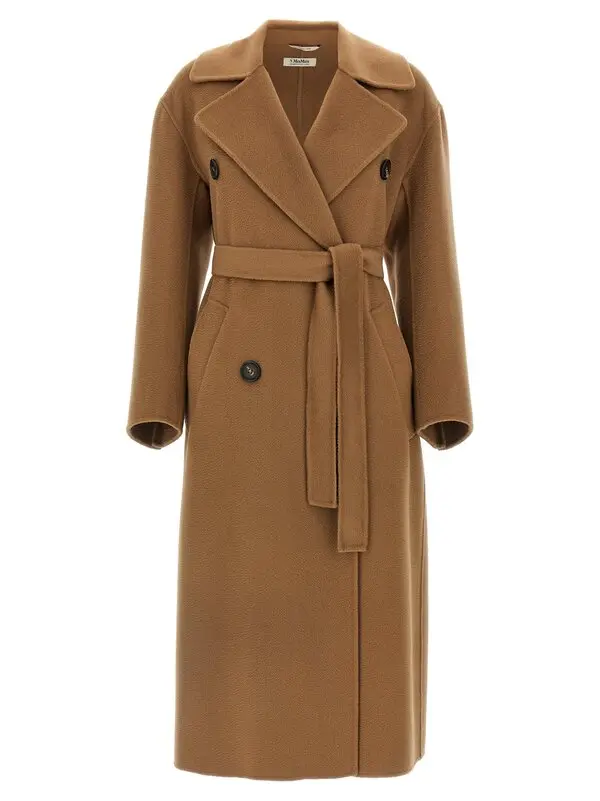 Max Mara Dalila Double-breasted Wool And Cashmere Coat - Brown