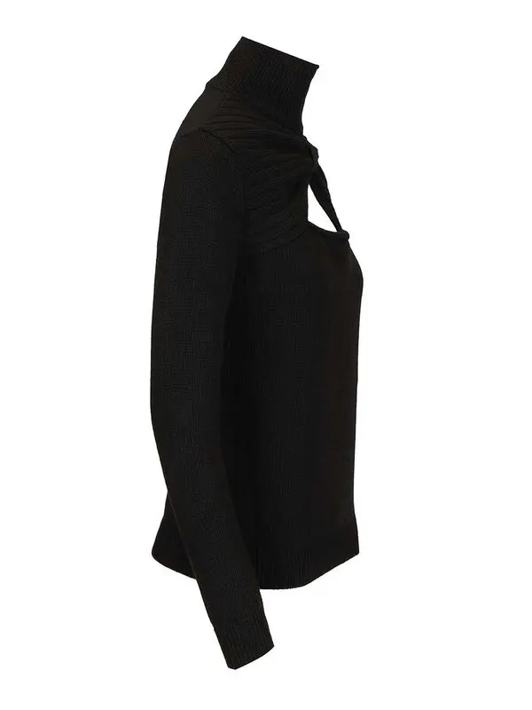 Valentino Garavani Wool Cut-out Turtleneck