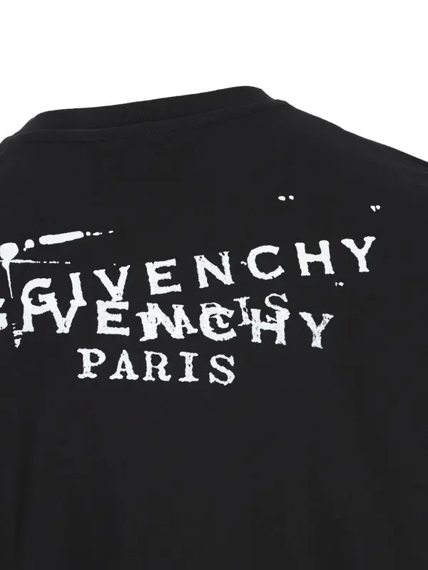 Givenchy Logo Print Fitted T-shirt - Black