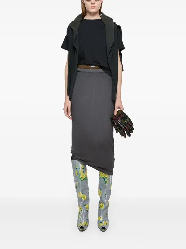 Acne Studios Cotton T-shirt With Logo Detail - Multicolor
