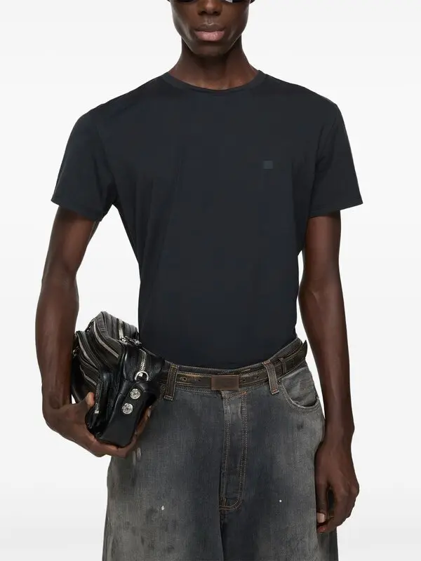 Acne Studios Cotton T-shirt With Logo Detail - Multicolor