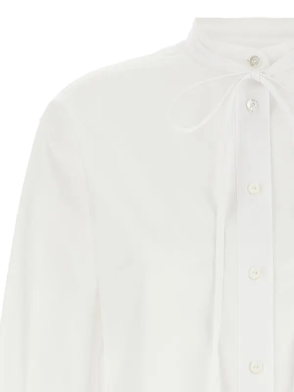 Gucci Embroidered Cotton Poplin Shirt - White