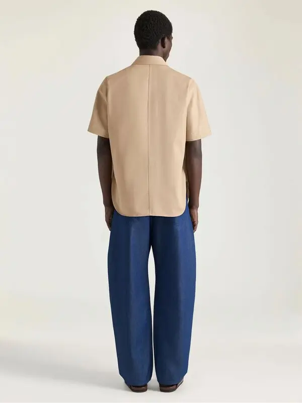 Givenchy Couture Seam Cotton Shirt With Paris Patch - Multicolor