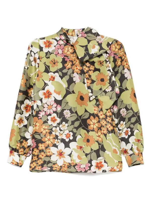 Celine Printed Silk Shirt - Multicolor