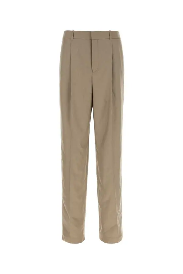 Saint Laurent Cappuccino Cashmere Pant - Brown