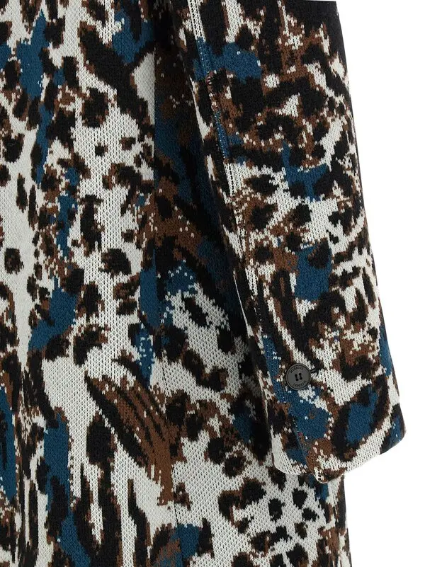 Missoni Animalier Wool Jacquard Coat