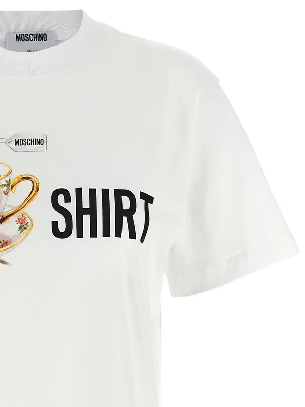 Moschino Graphic Print Organic Cotton T-shirt - Multicolor