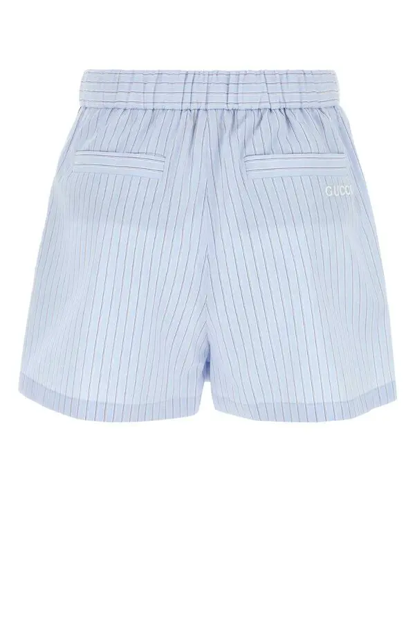 Gucci Embroidered Poplin Shorts