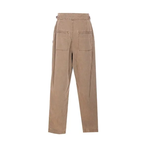 Isabel Marant Étoile Neriah Baggy Fit Trousers - Brown