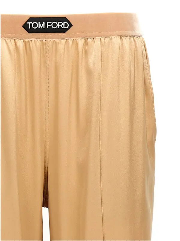 TOM FORD Silk Stretch Pajama Pants - Cream