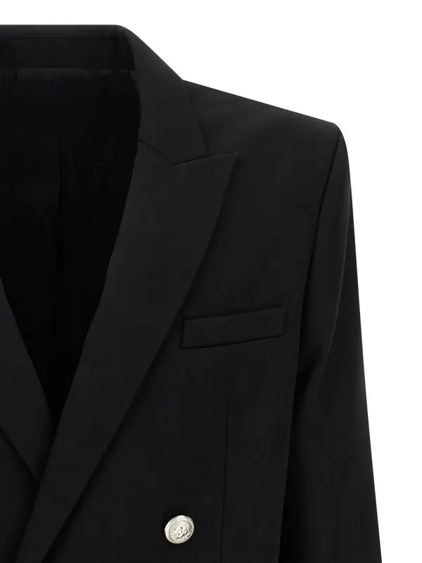 Balmain Grain De Poudre Blazer - Black