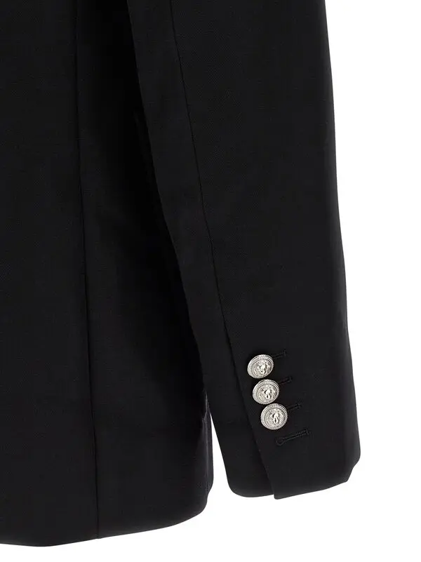 Balmain Grain De Poudre Blazer - Black